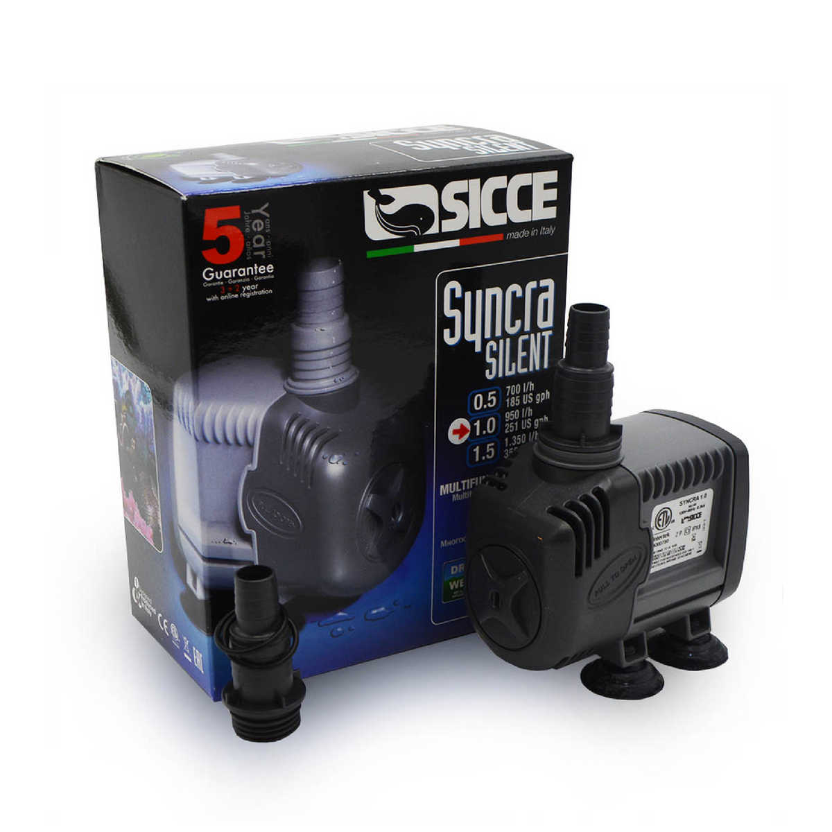 Syncra 1.0 "Silent" Return Pump |Sicce — Corals Unlimited